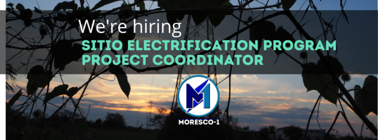 We are Hiring! SITIO ELECTRIFICATION PROGRAM (SEP) PROJECT COORDINATOR ...