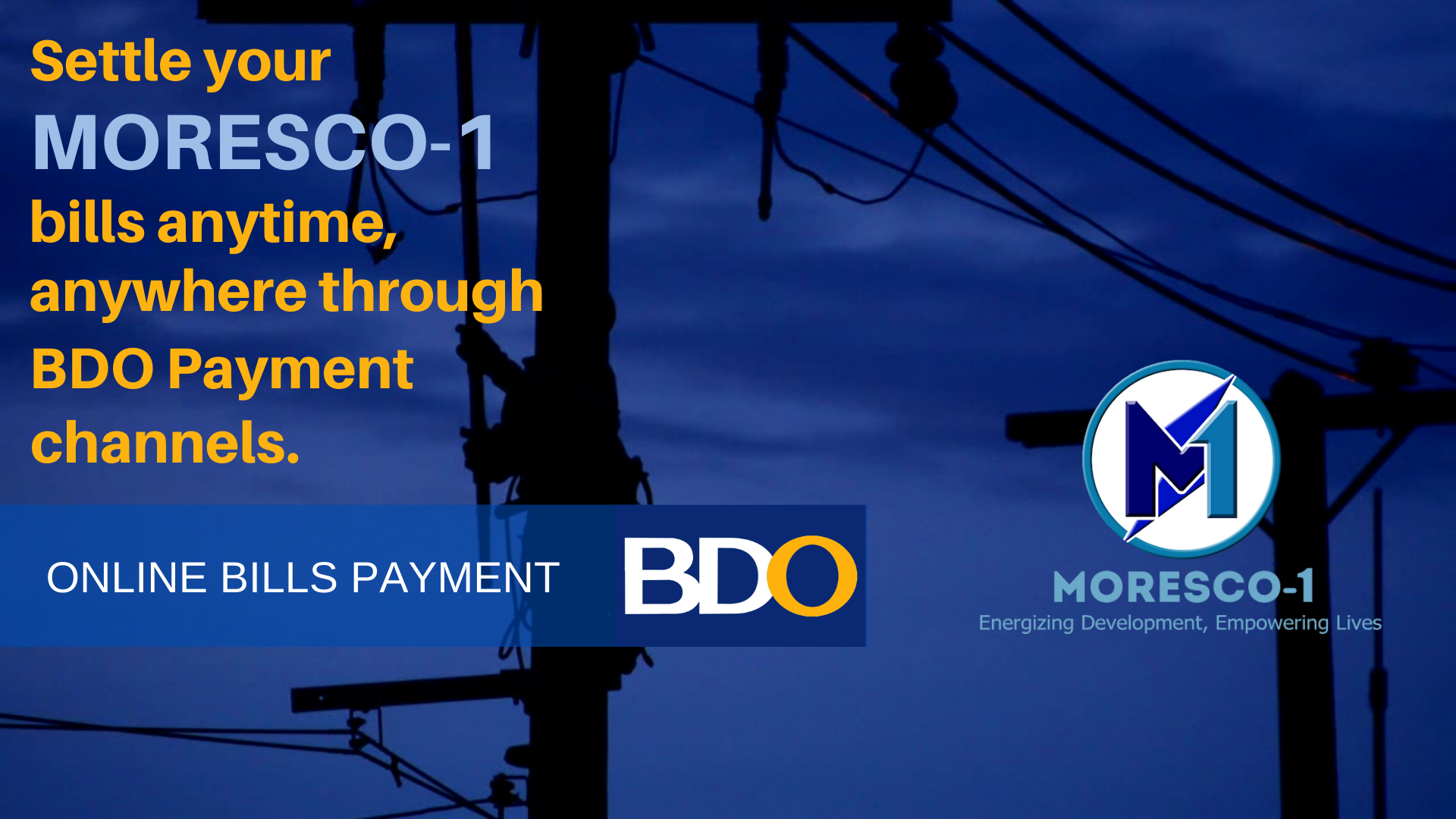 Advisory: BDO Payment Centers Engagement – MORESCO-1