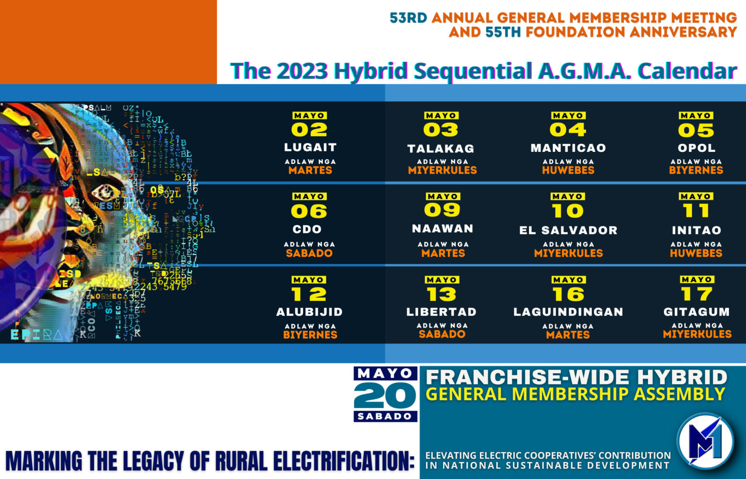 2023 Hybrid AGMA District Meetings gi-kalendaryo na! – MORESCO-1