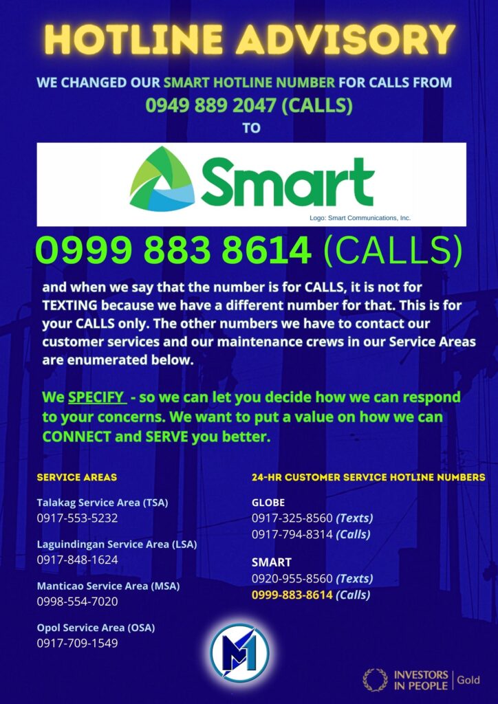 SMART HOTLINE NUMBER FOR CALL CHANGED TO 0999 883 8614 CALLS MORESCO 1