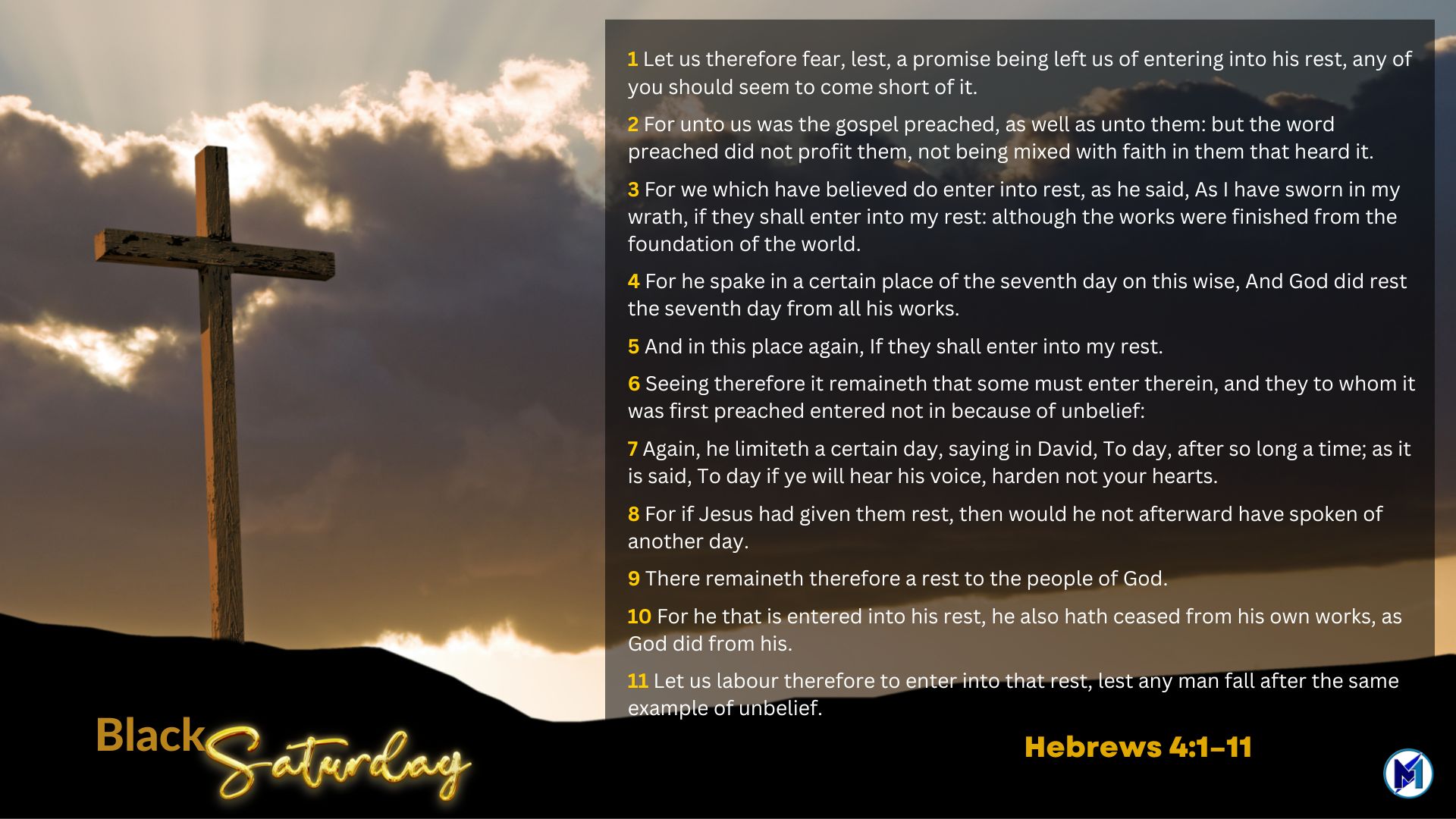 Holy Saturday blessings – MORESCO-1