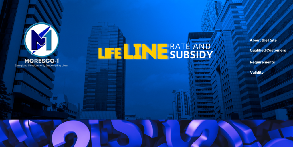 MORESCO-1 accepts applications for the “enhanced” Lifeline Rate Subsidy ...