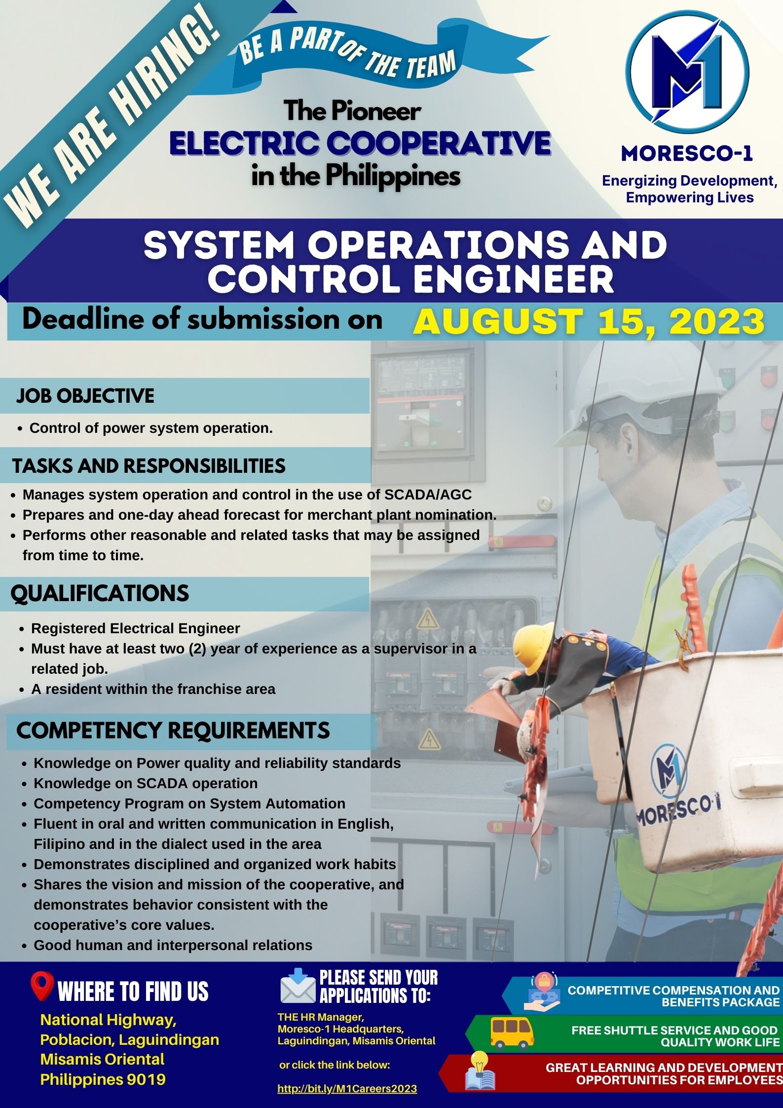 NOTICE OF HIRING – SYSTEM OPERATION AND CONTROL ENGINEER – MORESCO-1