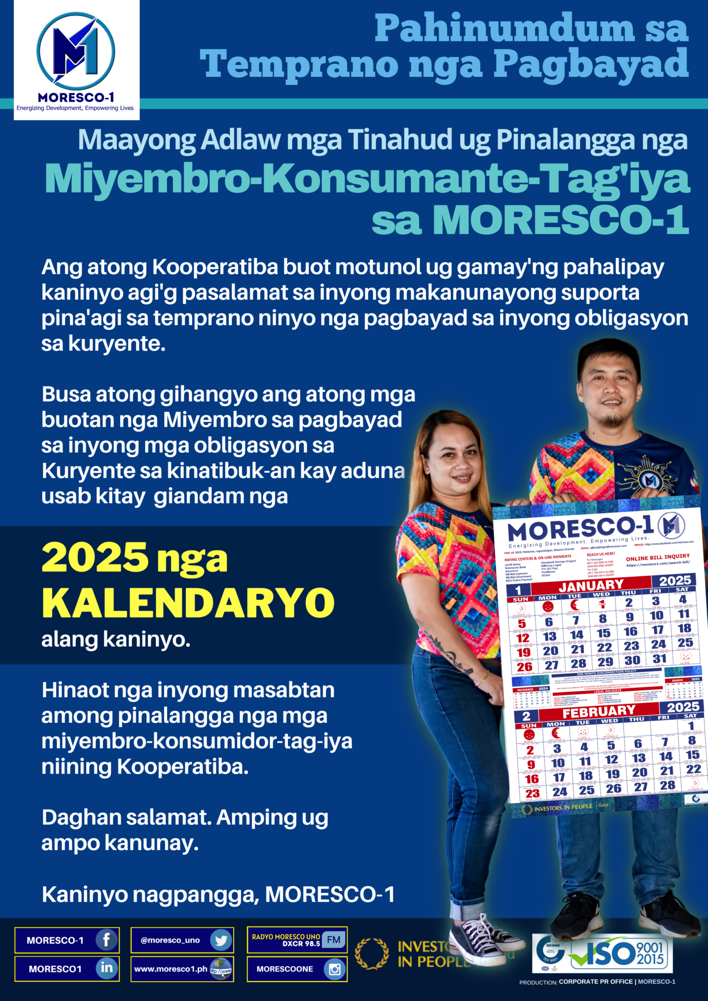 GRAB YOUR 2025 M1 WALL CALENDAR NOW FROM YOUR RESPECTIVE SERVICE AREA ...